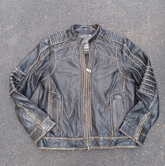 Affliction | Jackets & Coats | Affliction Leather Jacket Black Premium ...